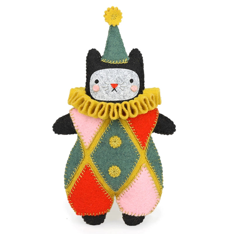 Kiriki Press - Felt Doll Kit - Harlequin Cat | Bolt Fabric Boutique